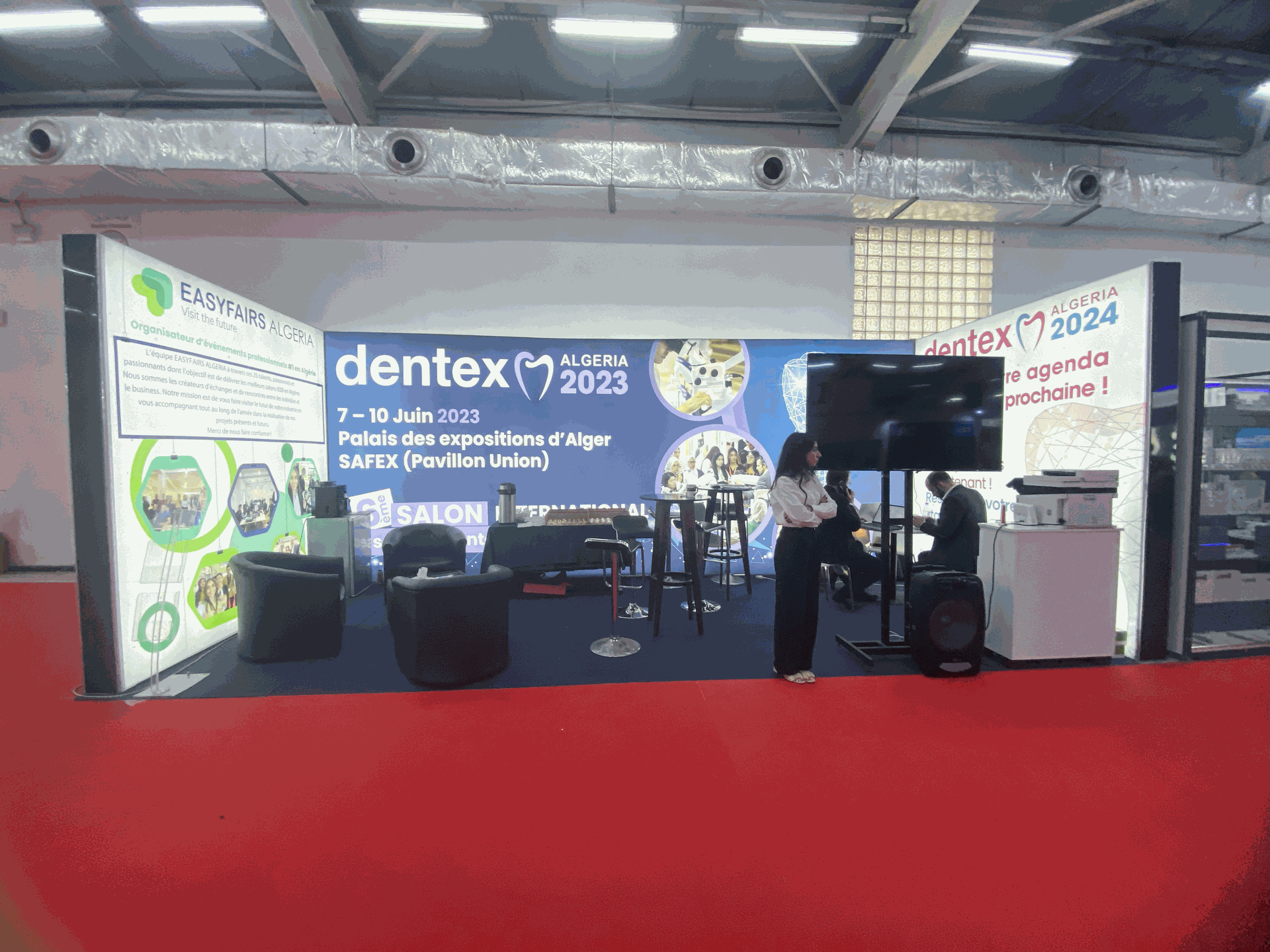 Création du stand Dentex lors de leur événement : Une réussite signée Dercavo® | dercavo.com